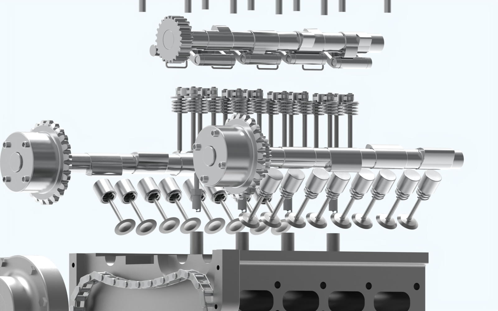 Dynamic Flow Engine Valve Configuration & Gas Flow